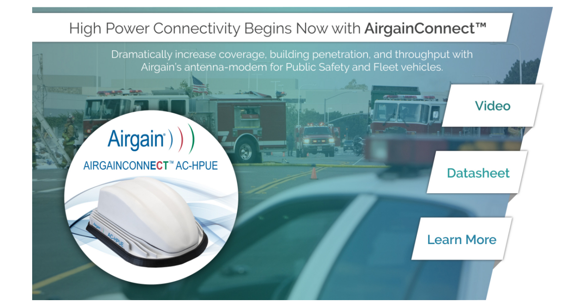 Airgain Announces AirgainConnect™, its Integrated Modem and Antenna ...